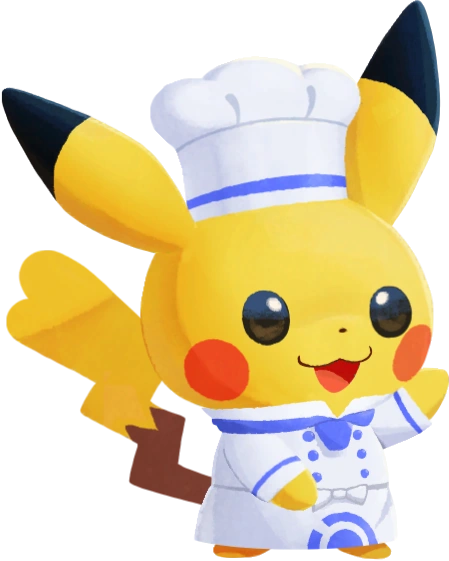 Pikachu Female Chef's Whites | Pokémon Café ReMix Wiki | Fandom