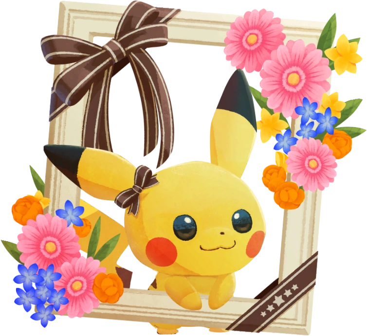 Pikachu Flower Frame | Pokémon Café ReMix Wiki | Fandom