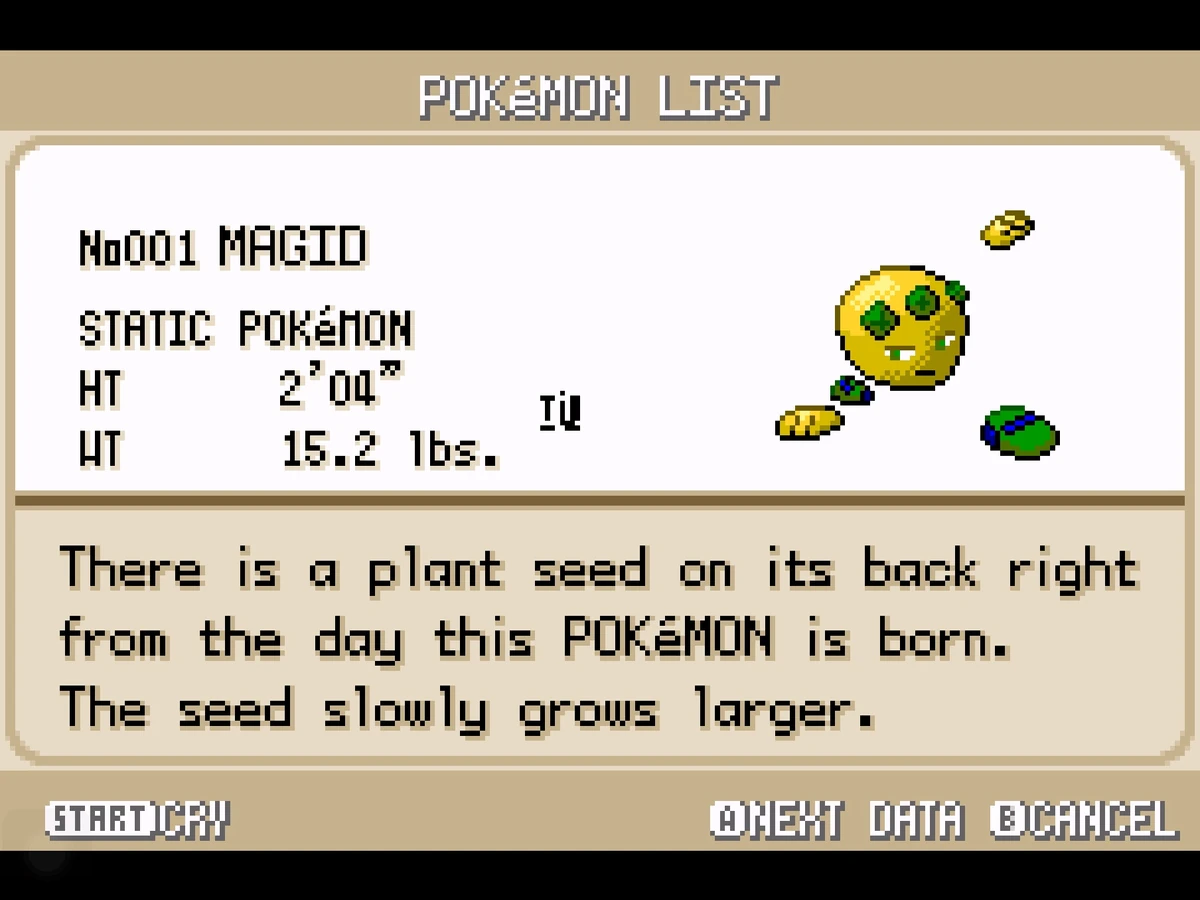 Magid (Pokémon) | Pokémon Chaos Black Wiki | Fandom
