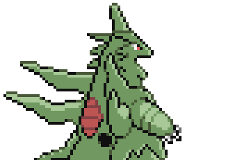 Tyranitar Back Sprite