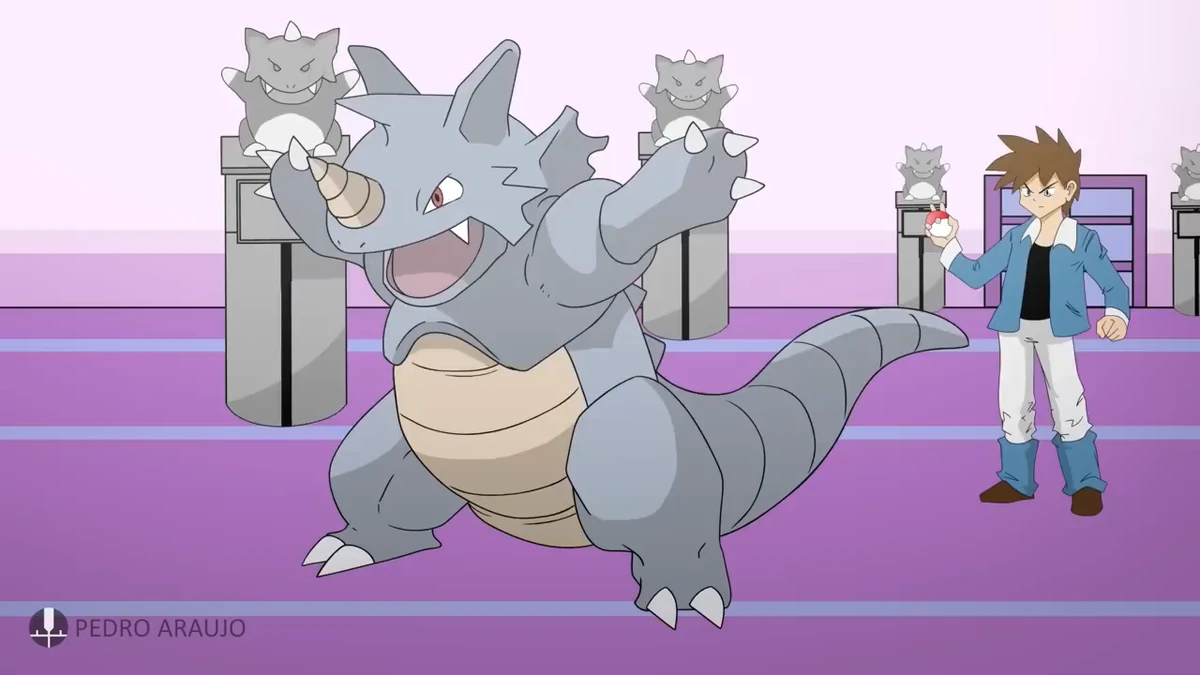 Blue's Rhydon | Pokémon Pedro Animation Wiki | Fandom