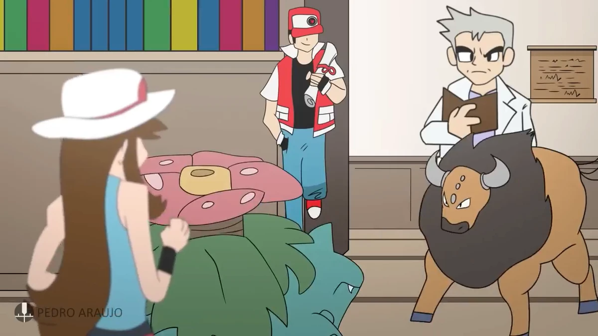 Professor Oak's Tauros | Pokémon Pedro Animation Wiki | Fandom