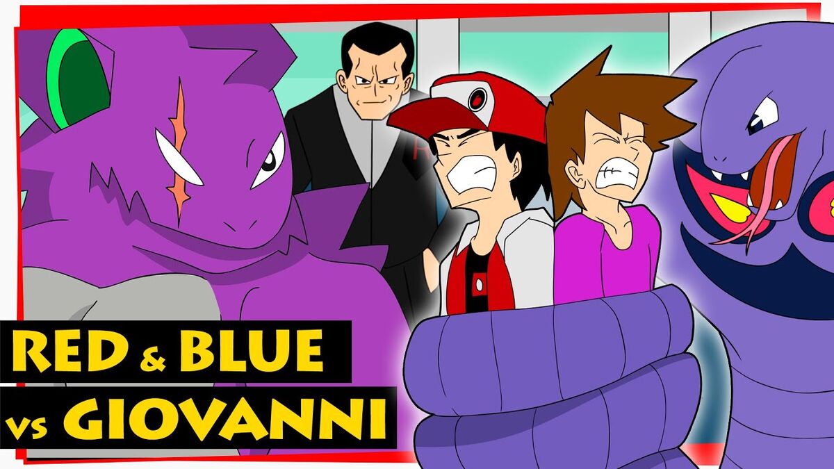 Red And Blue Vs Giovanni Pokémon Pedro Animation Wiki Fandom