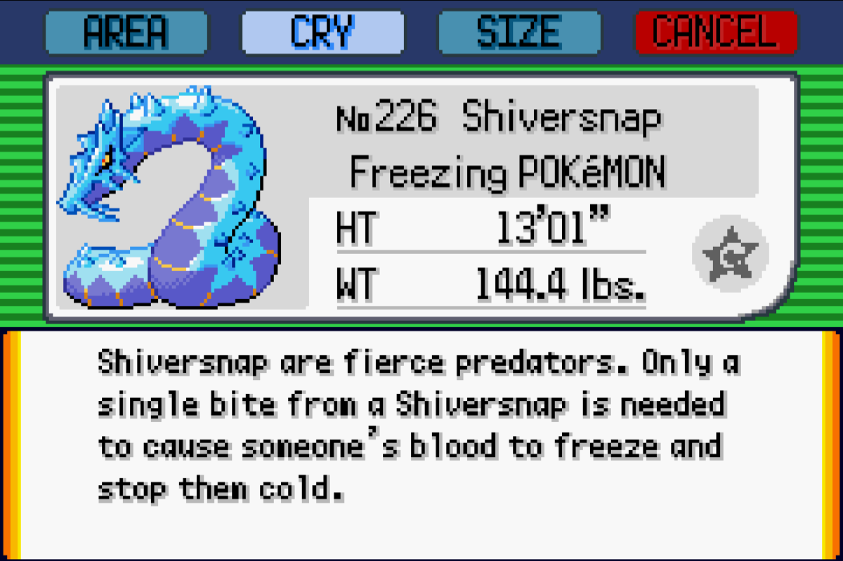 Shiversnap | Pokémon Pisces Wiki | Fandom