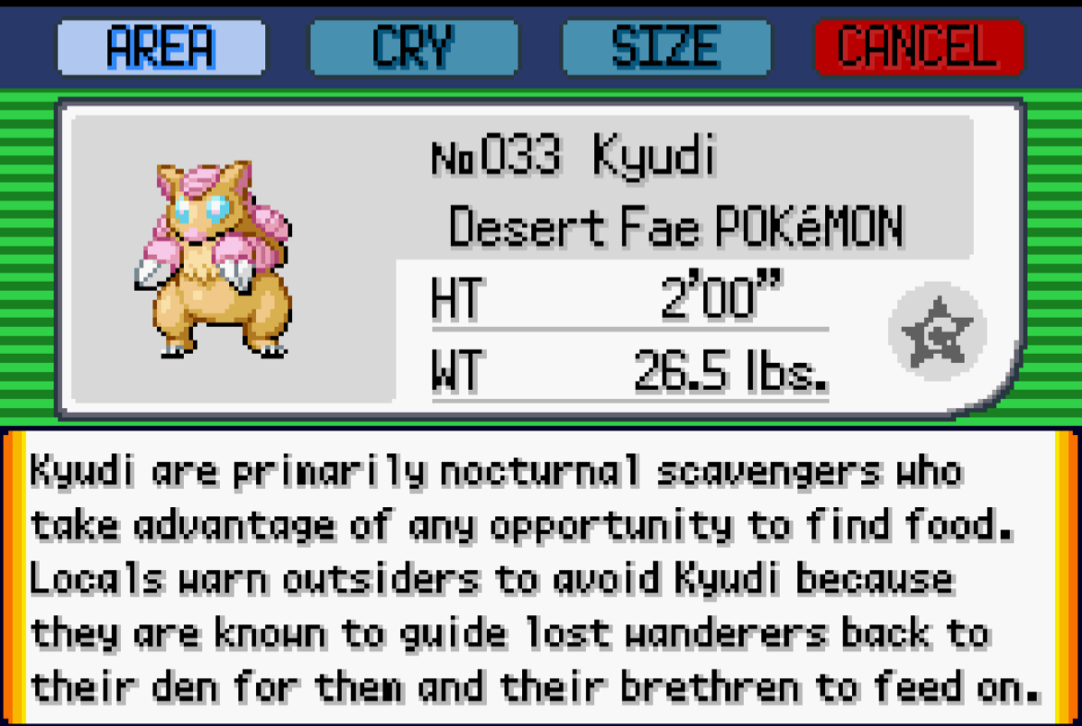 Kyudi | Pokémon Pisces Wiki | Fandom