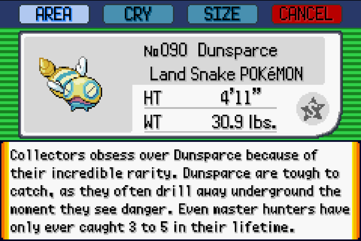 Dunsparce | Pokémon Pisces Wiki | Fandom