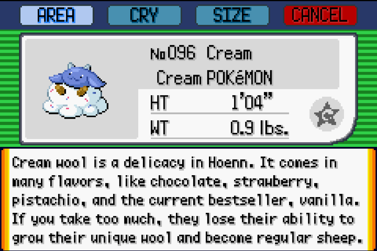Cream | Pokémon Pisces Wiki | Fandom