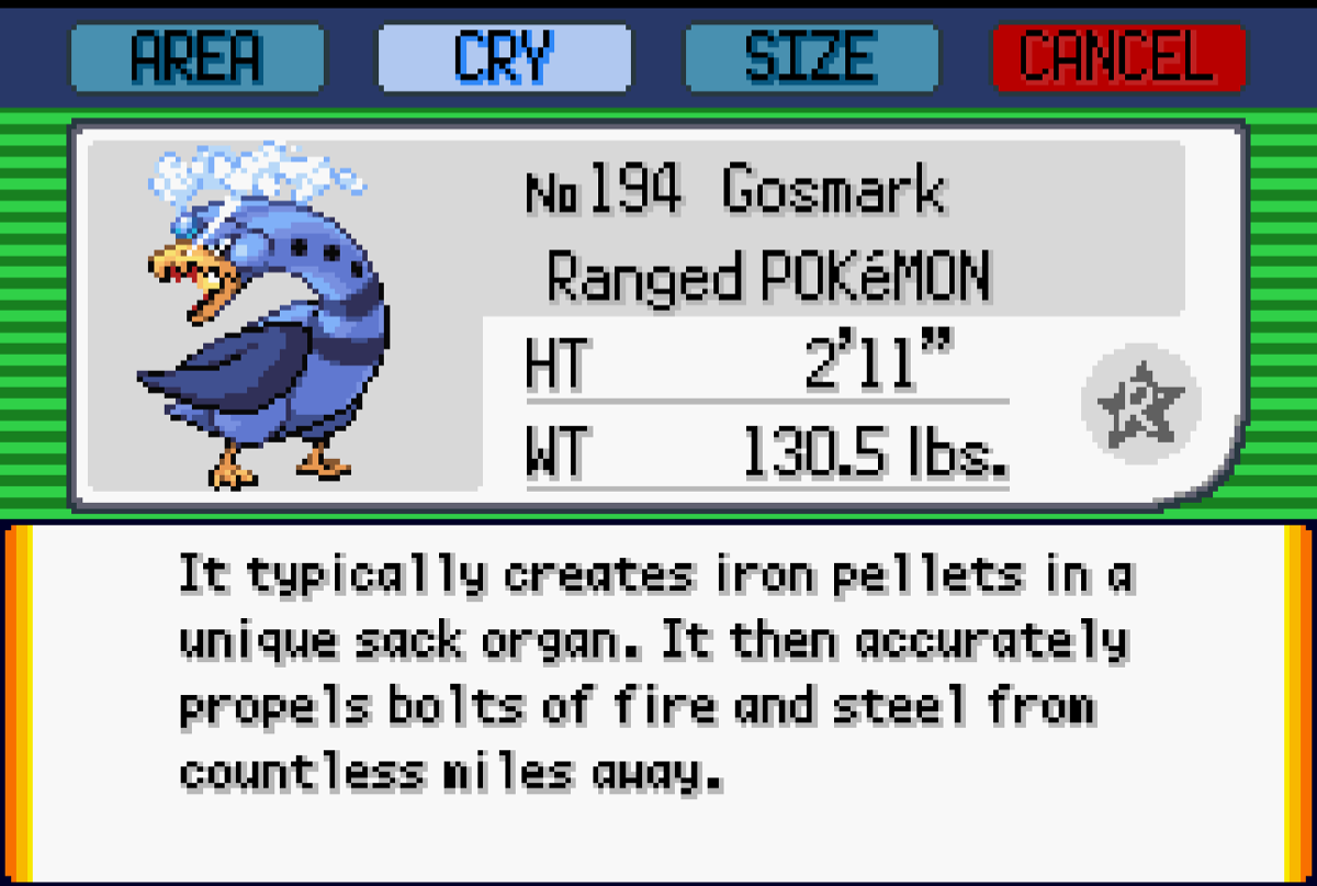 Gosmark | Pokémon Pisces Wiki | Fandom
