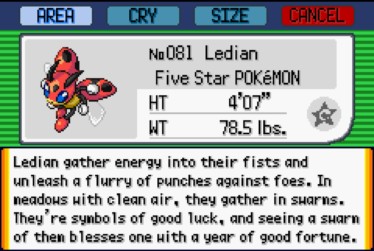 Ledian | Pokémon Pisces Wiki | Fandom