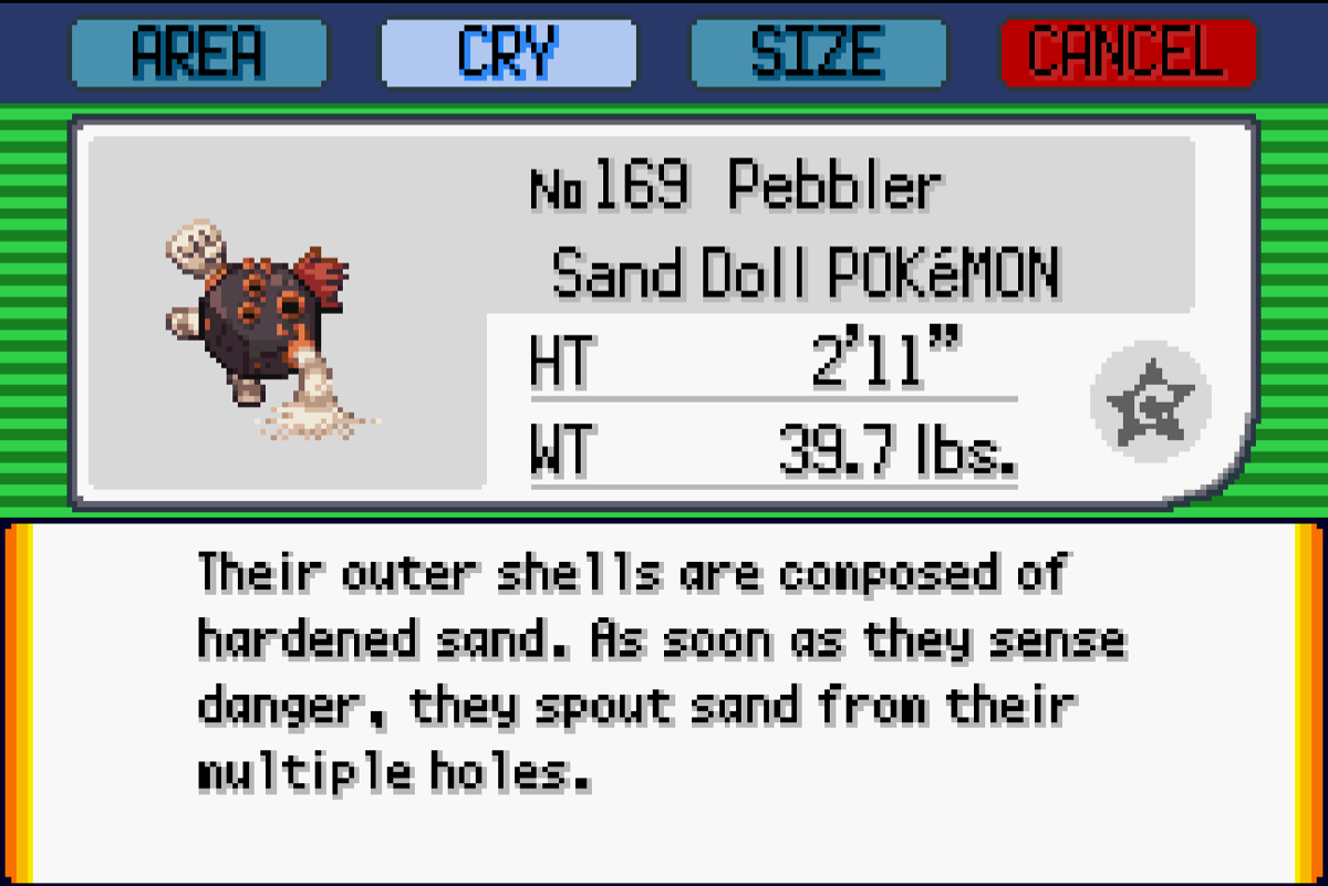 Pebbler | Pokémon Pisces Wiki | Fandom