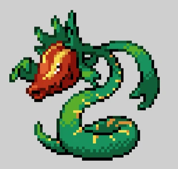 Pixel Legendary Pokemon On Grid