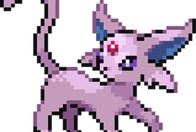 Espeon Sprite Black And White
