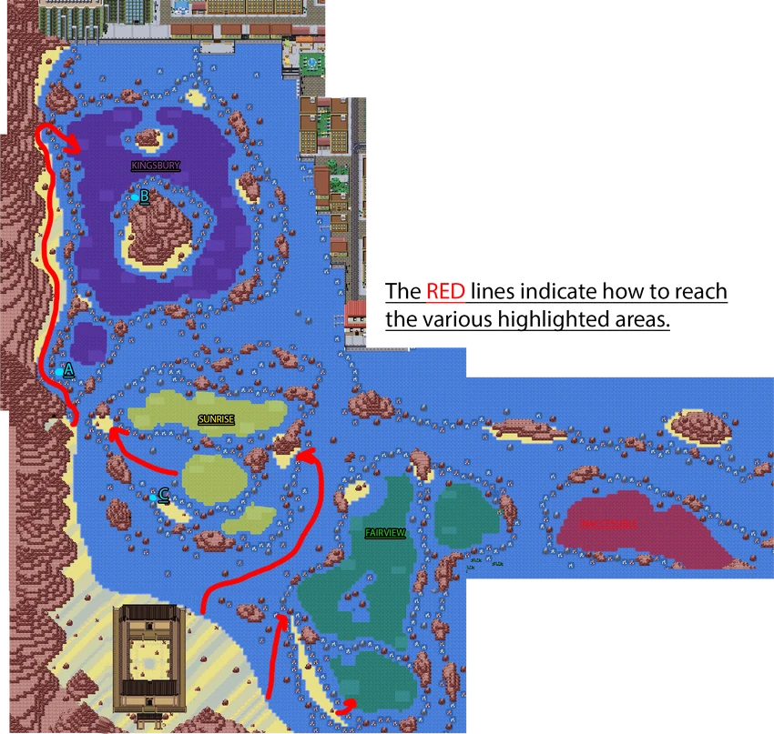 Azurine Lake | Pokemon Reborn Wikia | Fandom