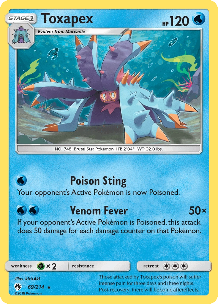 Toxapex (Lost Thunder) | Pokémon Wiki | Fandom