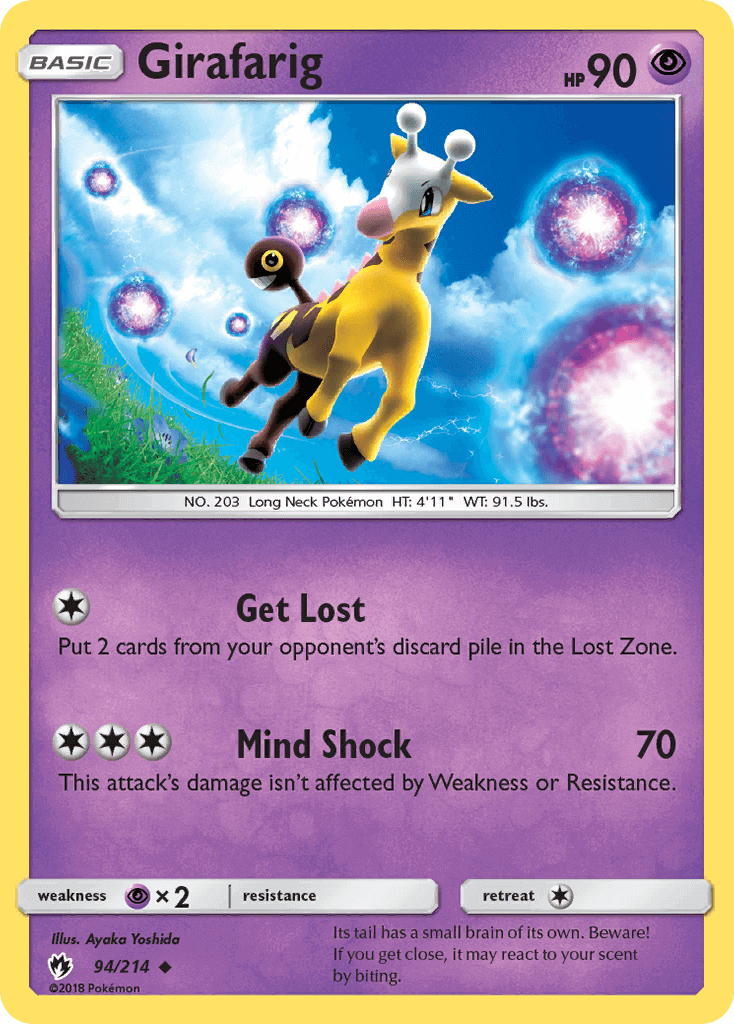 Girafarig Lost Thunder Pokémon Wiki Fandom