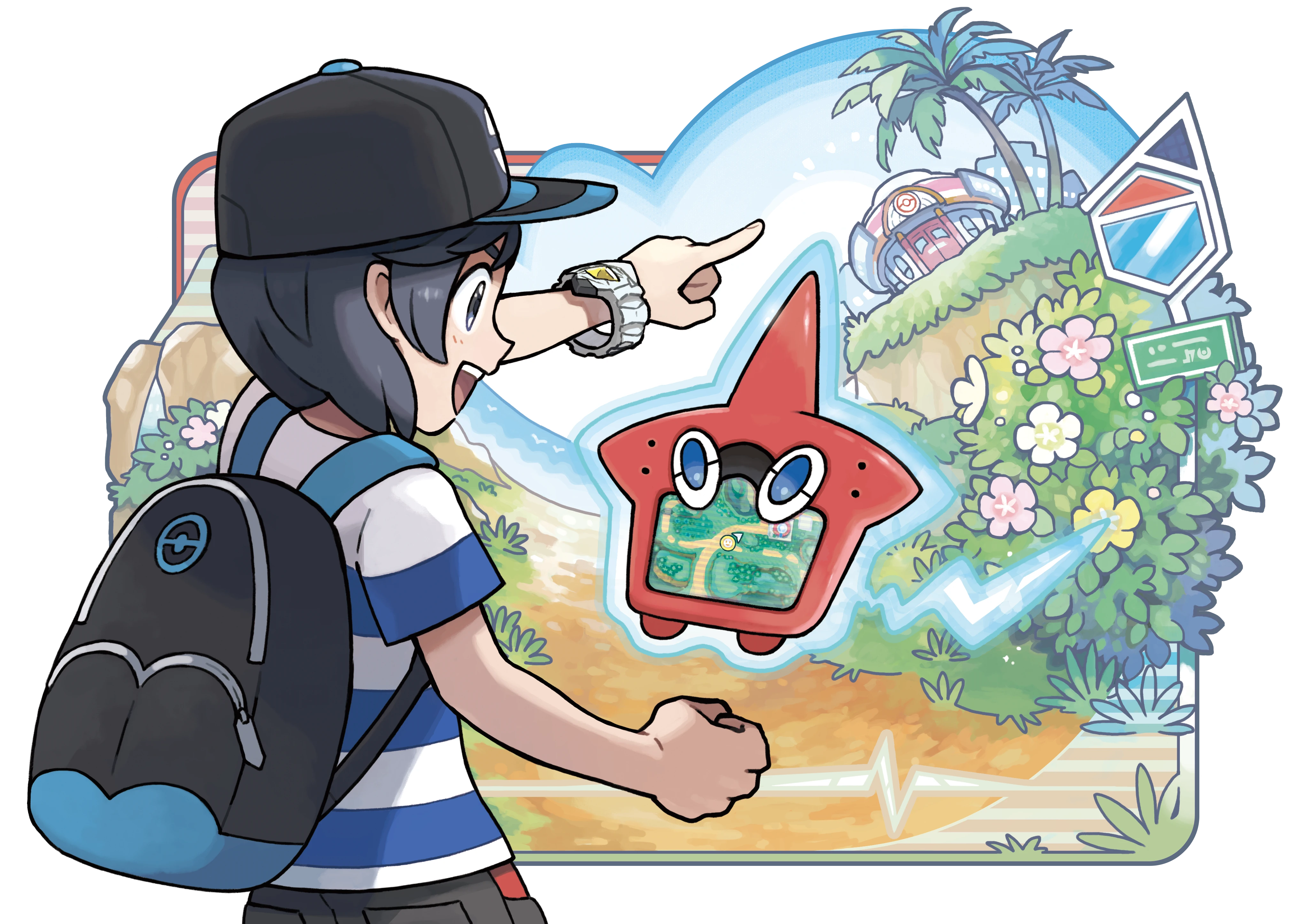 rotom dex coloring page