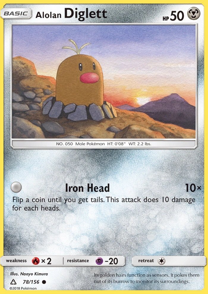 Diglett Pokemon Card