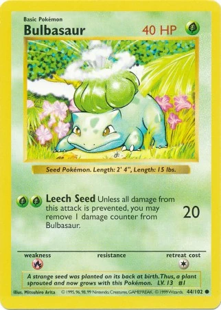 Bulbasaur (Base Set) | Pokémon Wiki | Fandom