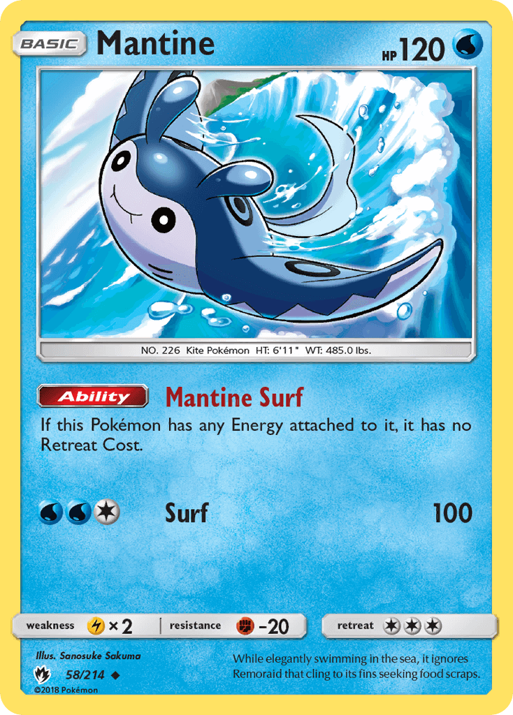 Mantine (Lost Thunder) | Pokémon Wiki | Fandom