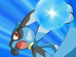 riolu using aura sphere