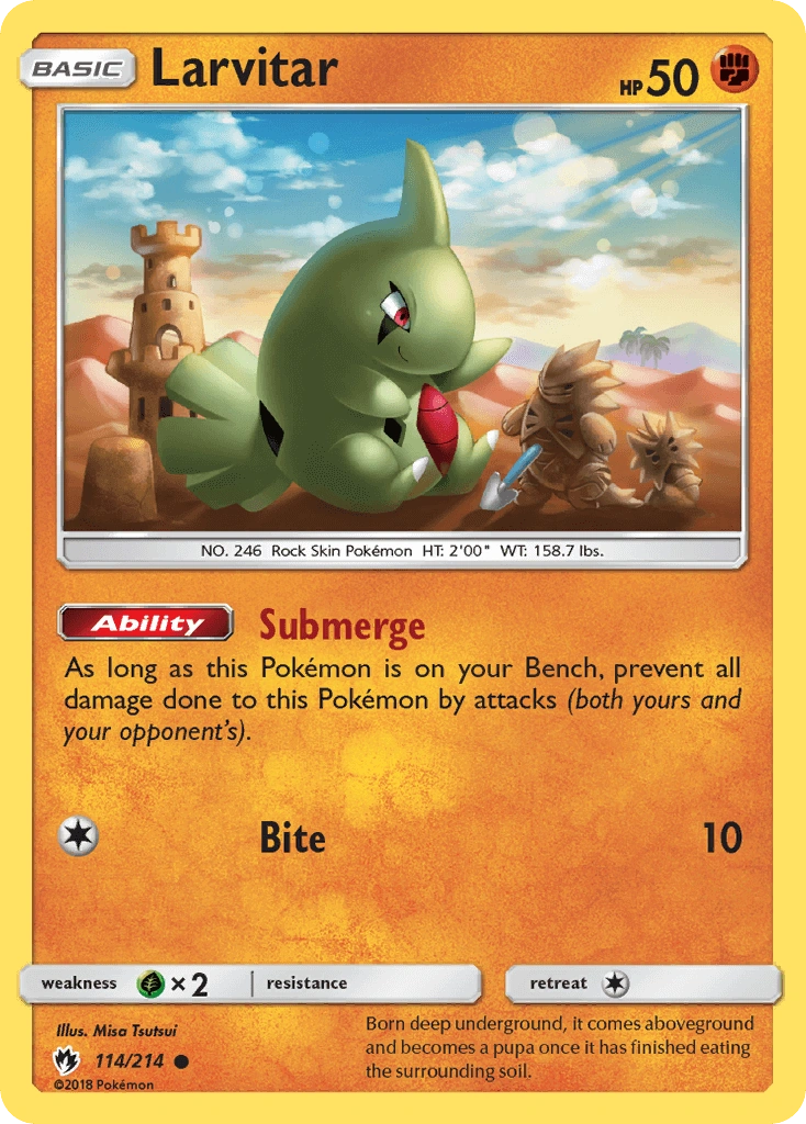 Larvitar (Lost Thunder 114) | Pokémon Wiki | Fandom