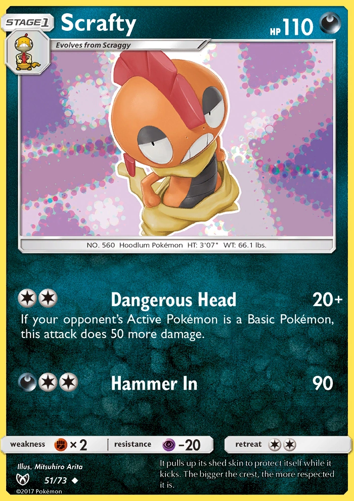 Scrafty (Shining Legends) | Pokémon Wiki | Fandom