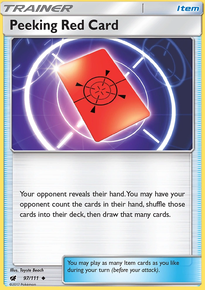 Peeking Red Card (Crimson Invasion) | Pokémon Wiki | Fandom