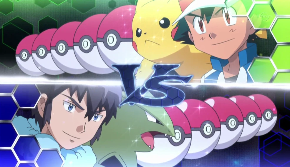 Ballapháipéir álainn Pokémon Pokémon Champ Battle: ALAIN Vs N