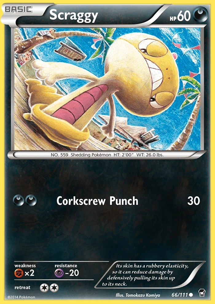 Scraggy (Furious Fists) | Pokémon Wiki | Fandom