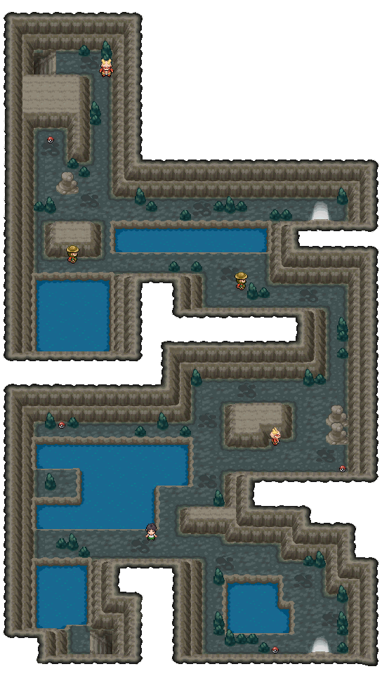 Map Of The Dark Cave Pokemon Heartgold