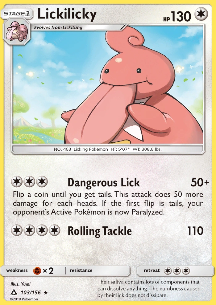 Pokemon Lickilicky Card