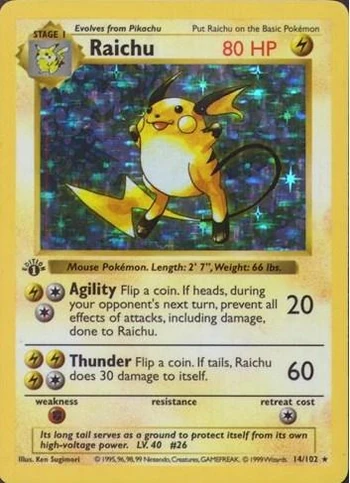 Raichu (Base Set) | Pokémon Wiki | Fandom