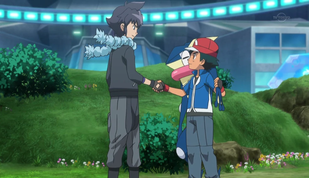 Ballapháipéir álainn Pokémon Pokémon Champ Battle: ALAIN Vs N