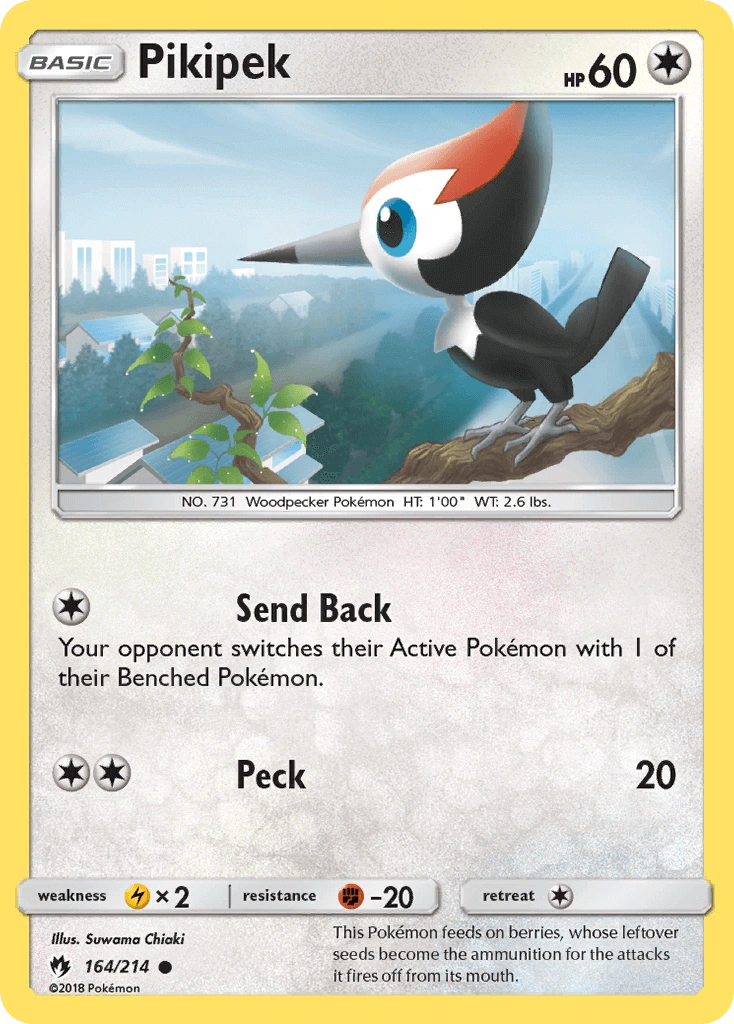 Pikipek (Lost Thunder 164) | Pokémon Wiki | Fandom