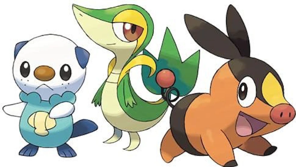 Pokemon Unova Starters Evolucoes Unova First Partner Pokémon