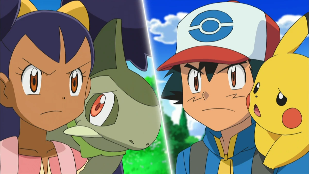 Pokemon Black And White Ash Iris And Cilan