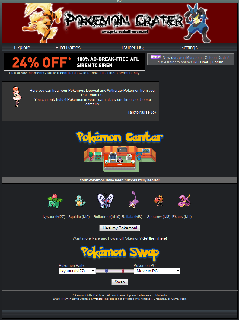 Pokemon Center | Pokemon Crater Wiki | Fandom
