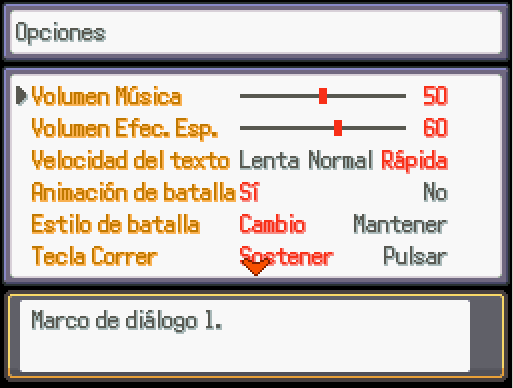 Pantalla de opciones | Pokemon Essentials Wiki | Fandom
