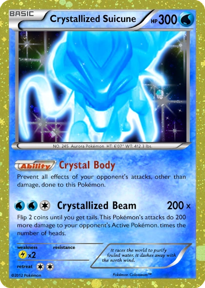 Crystallized Suicune (Pepsi Promo) | PokéFanon | Fandom
