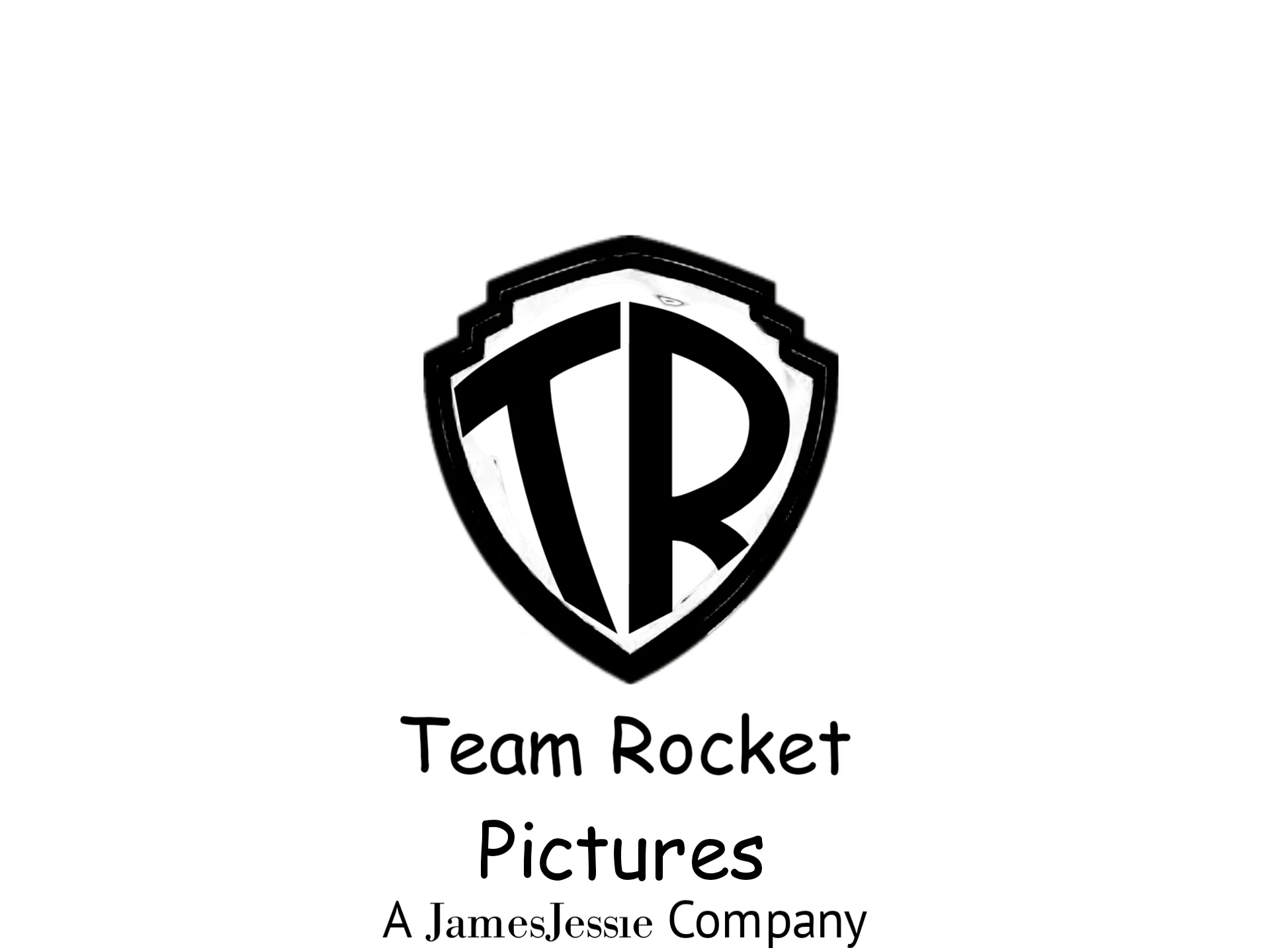 Team Rocket Logo Black White