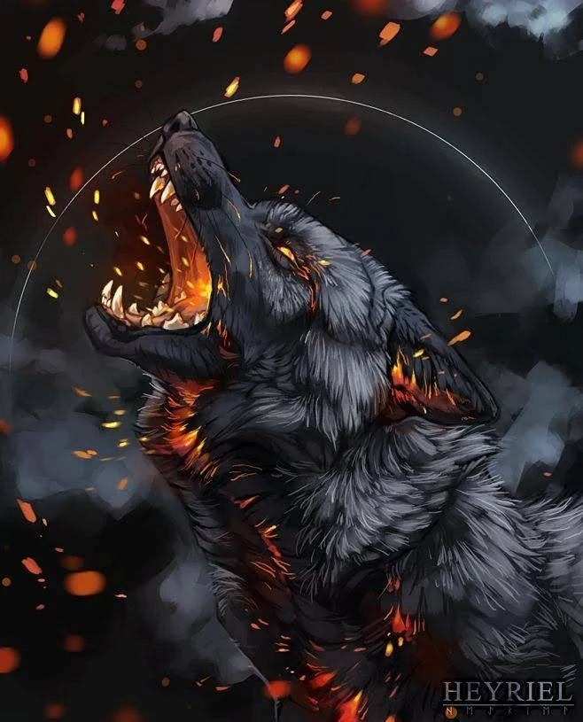 Fire Demon Wolf