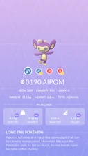 Aipom | Pokémon GO Wiki | Fandom