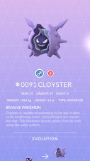 Cloyster | Pokémon GO Wiki | Fandom