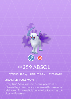 Absol Pokemon Evolution Chart