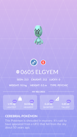 Elgyem Evolution