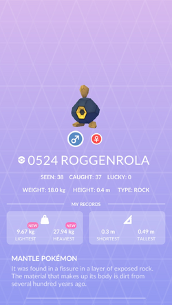 Pokemon Roggenrola Evolution Chart