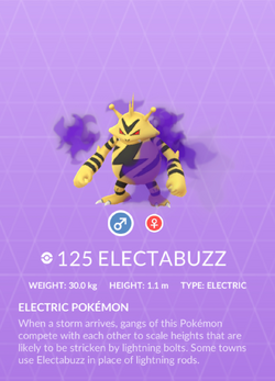 Electabuzz Pokemon Go