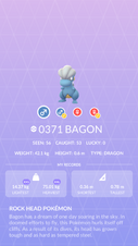 Bagon | Pokémon GO Wiki | Fandom