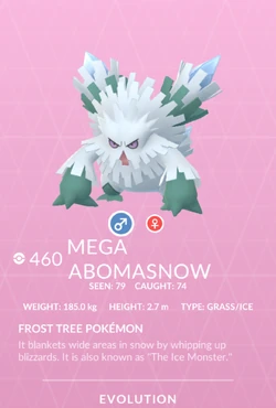 Abomasnow Evolution