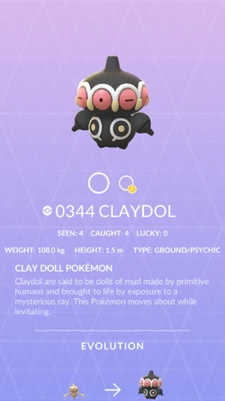 Claydol Evolution Line